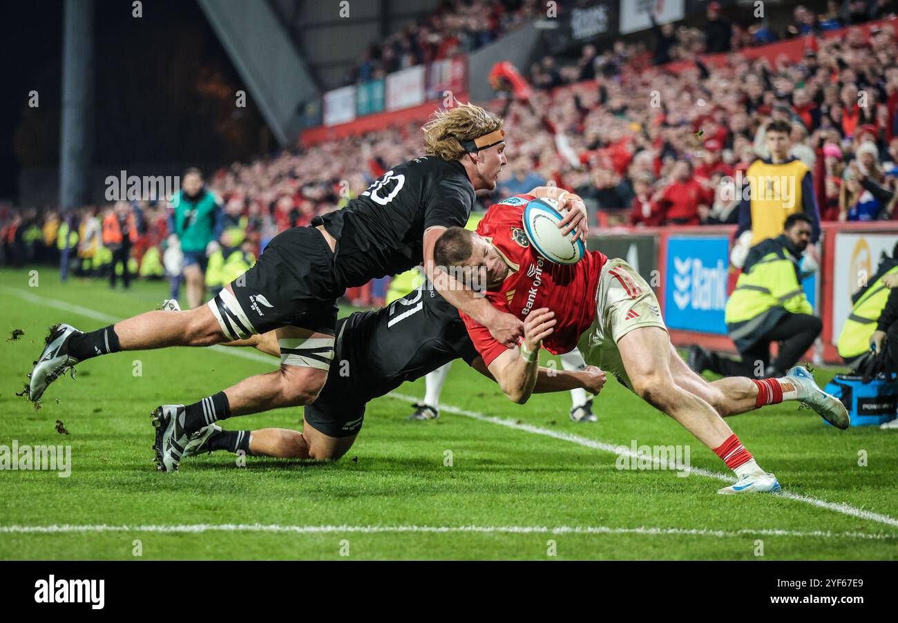 November 2nd, 2024, Thomond Park, Limerick, Ireland - Action from ...