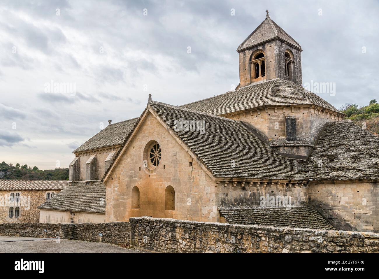 Cistercian Abbey of Notre-Dame de Sénanque in Gordes, France Stock ...