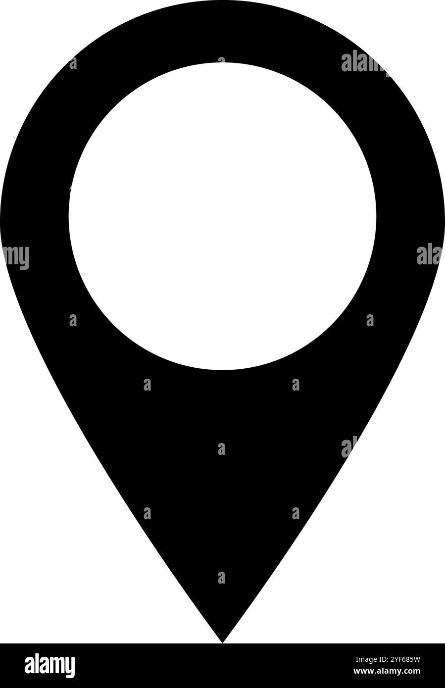 Pin, map marking, map pin - vector icon Stock Vector Image & Art - Alamy