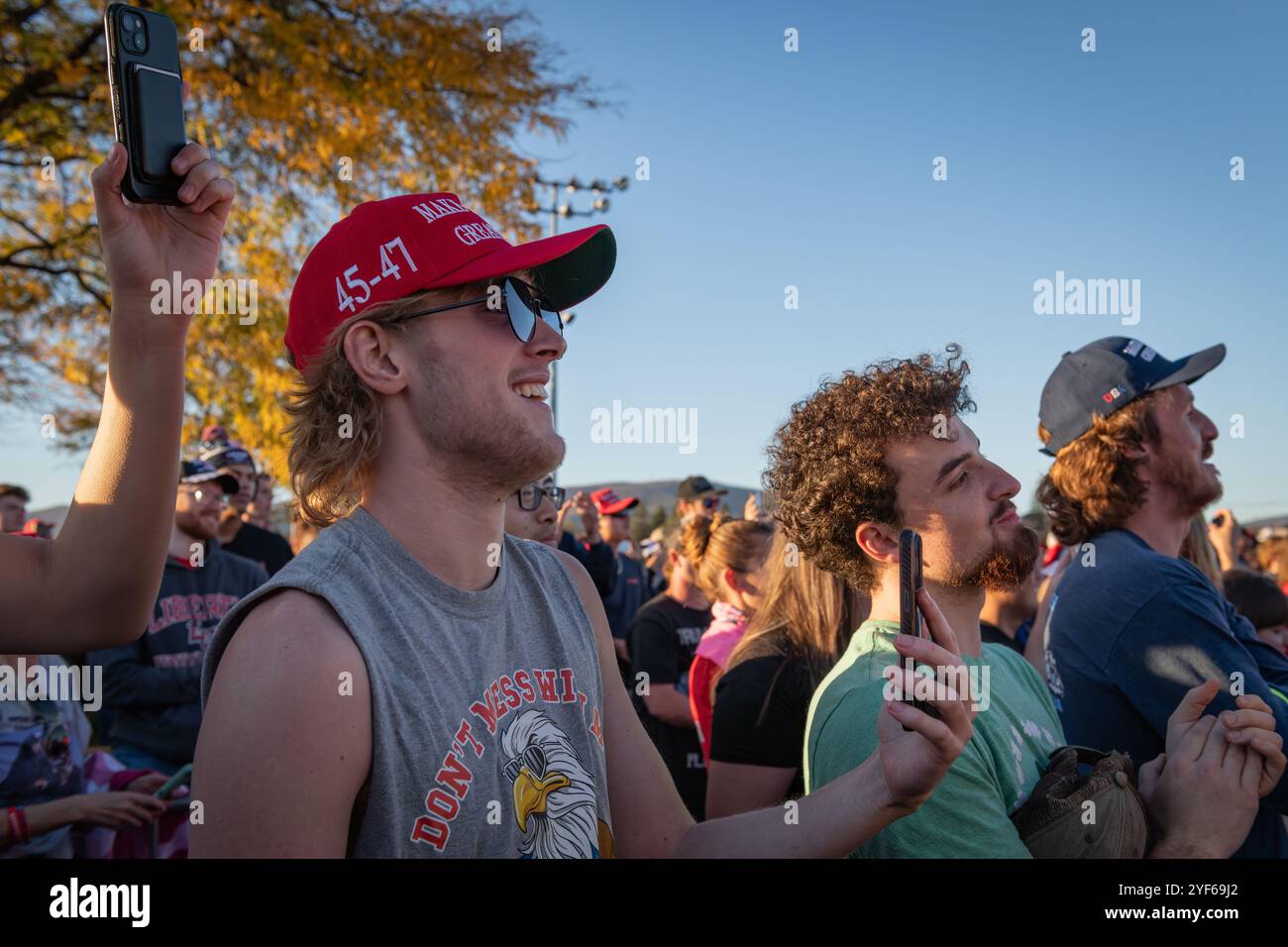 Salem, Virginia, USA. 02nd Nov, 2024. Supporters of Donald Trump ...