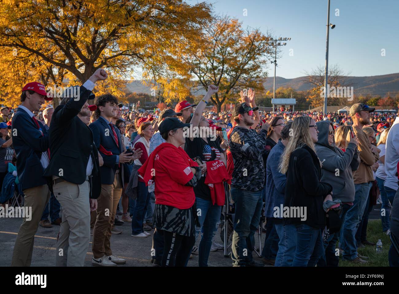 Salem, Virginia, USA. 02nd Nov, 2024. Supporters of Donald Trump ...