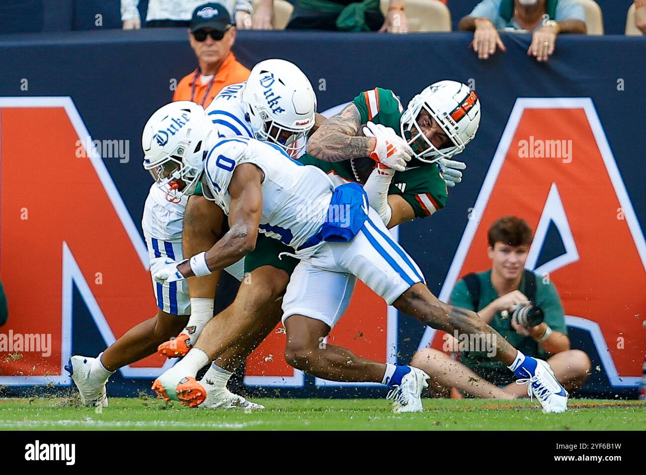 NOVEMBER, 2, 2024,Miami Hurricanes and Duke at the Hard Rock Stadium ...
