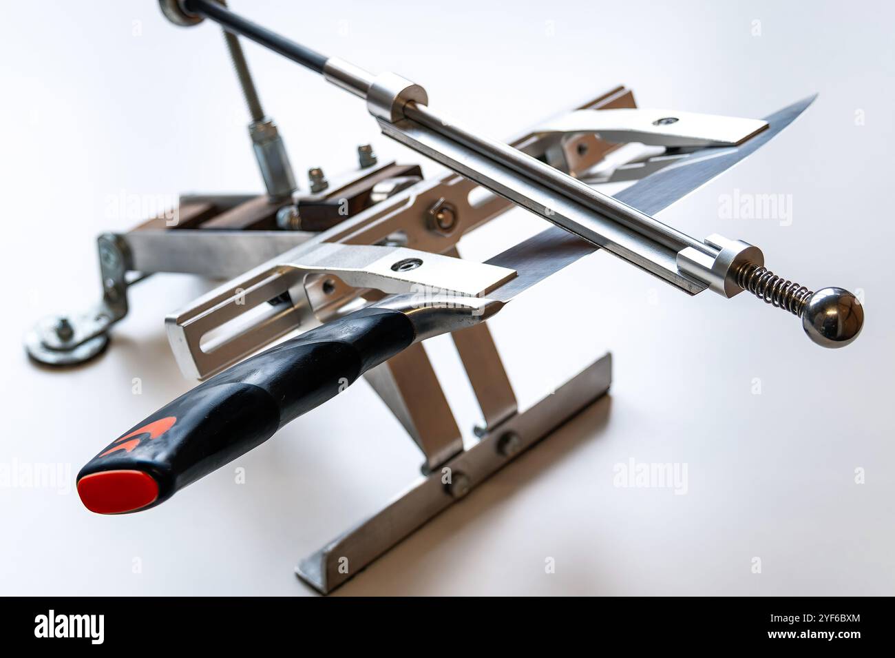 DIY manual knife and tool sharpener Stock Photo - Alamy