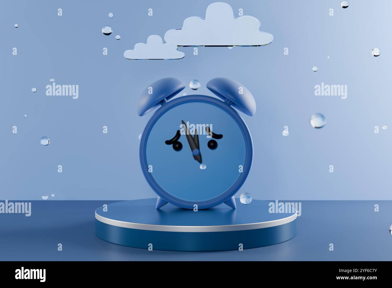 Light blue alarm clock hi-res stock photography and images - Alamy