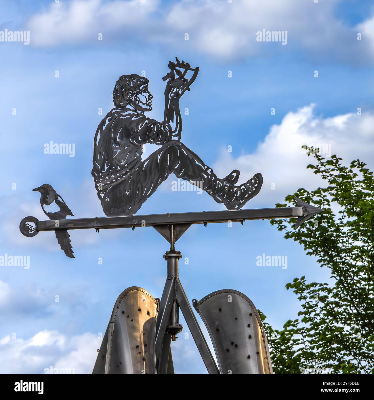 Edmonton, Canada, May 27, 2024: "Star Gazer - Koo-Koo-Sint". A ...