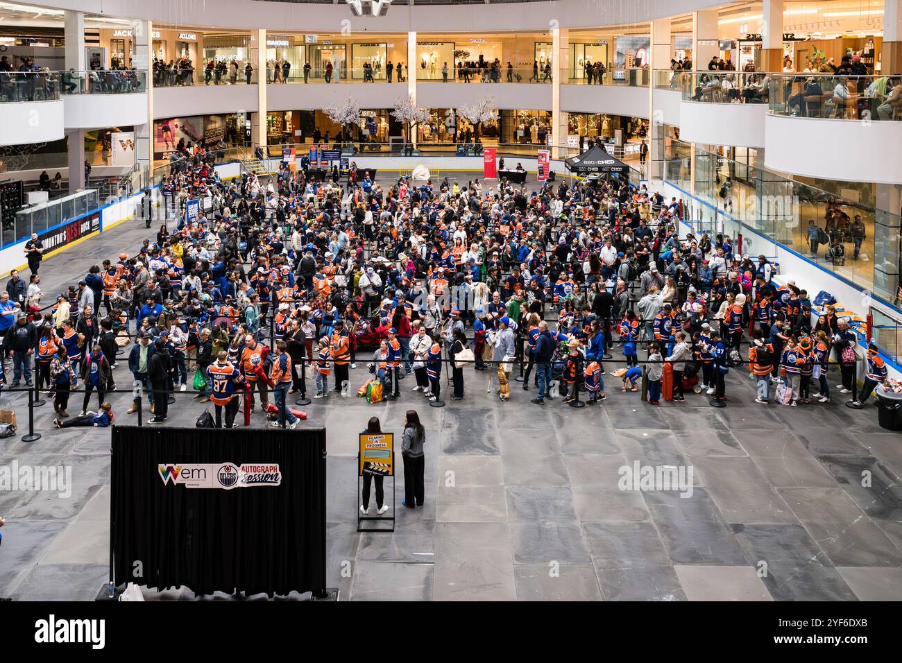 Edmonton,Canada, October 23, 2024: Oilers autograph session at West ...