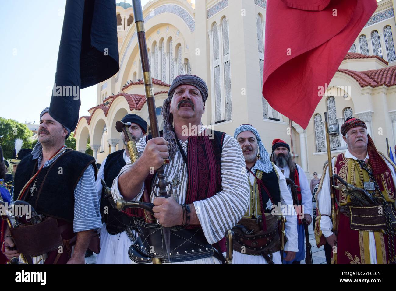Patras, Greece. 3 November 2024. People dressed in traditional Greek ...
