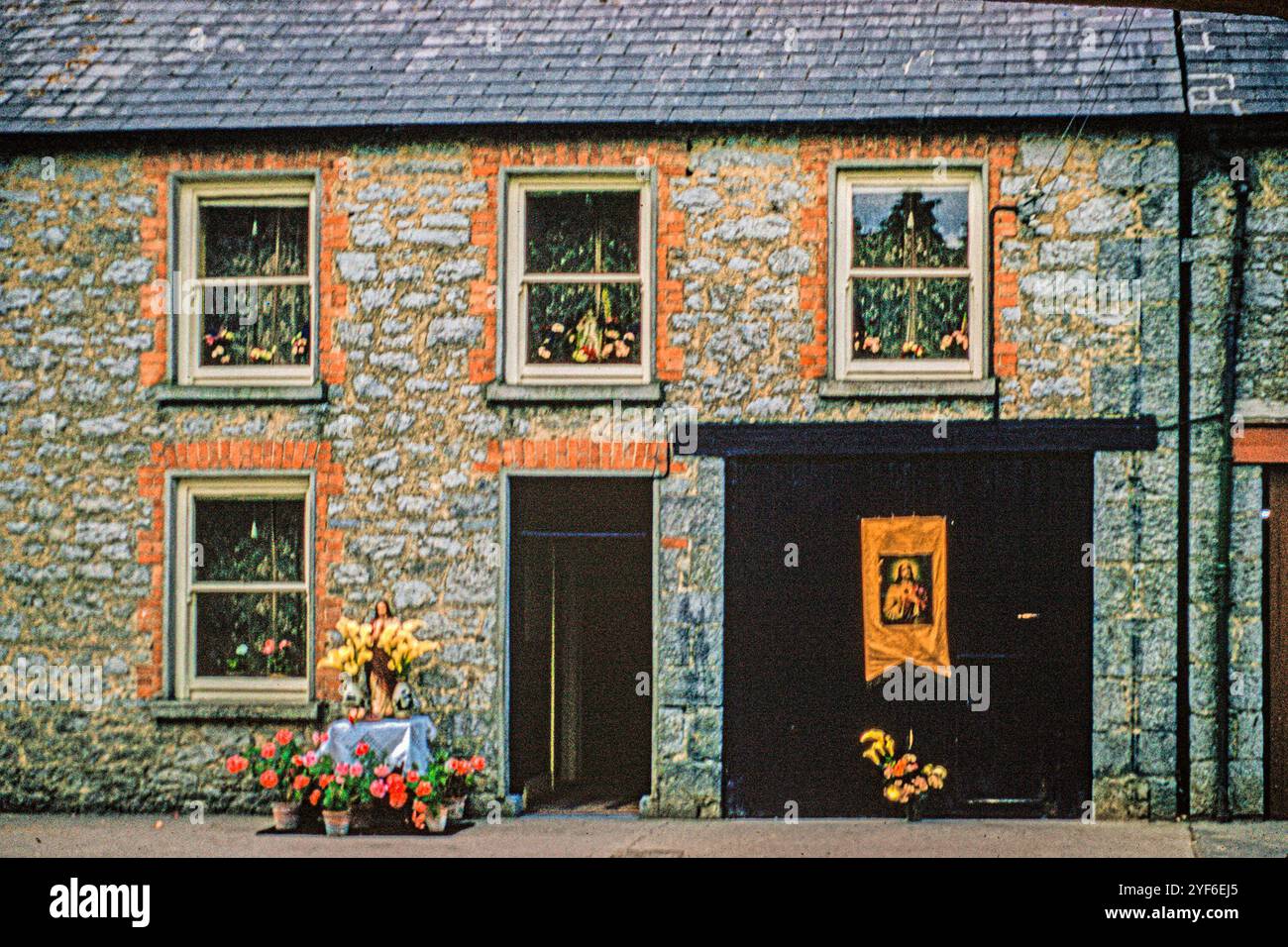 A house in Castleisland, County Kerry, Ireland photographed in June ...