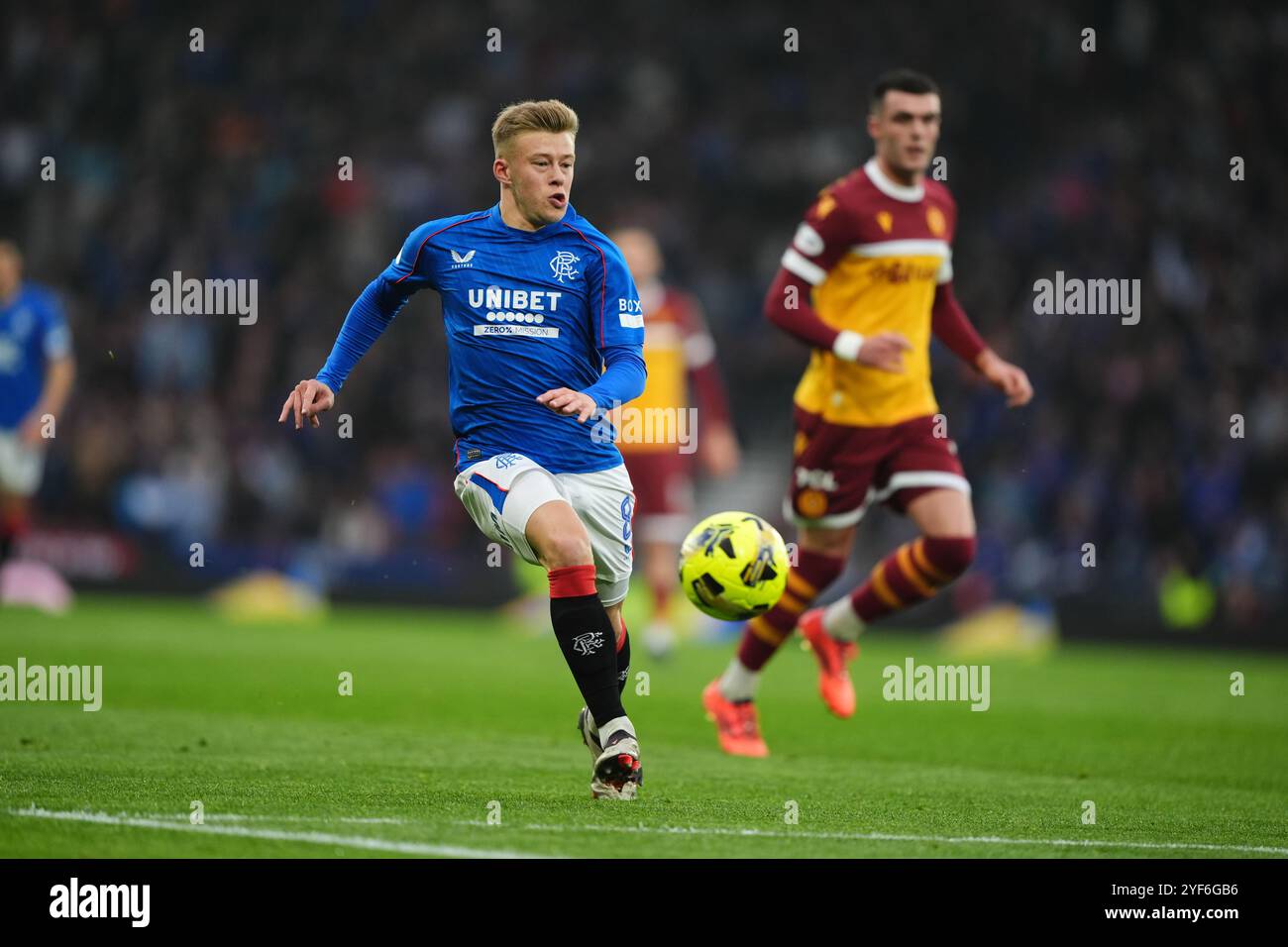 Rangers' Connor Barron during the Viaplay Cup semi final match at ...