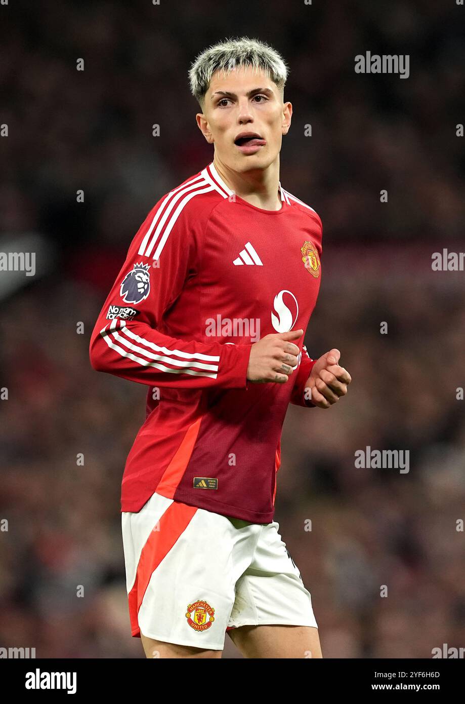 Manchester United's Alejandro Garnacho during the Premier League match ...