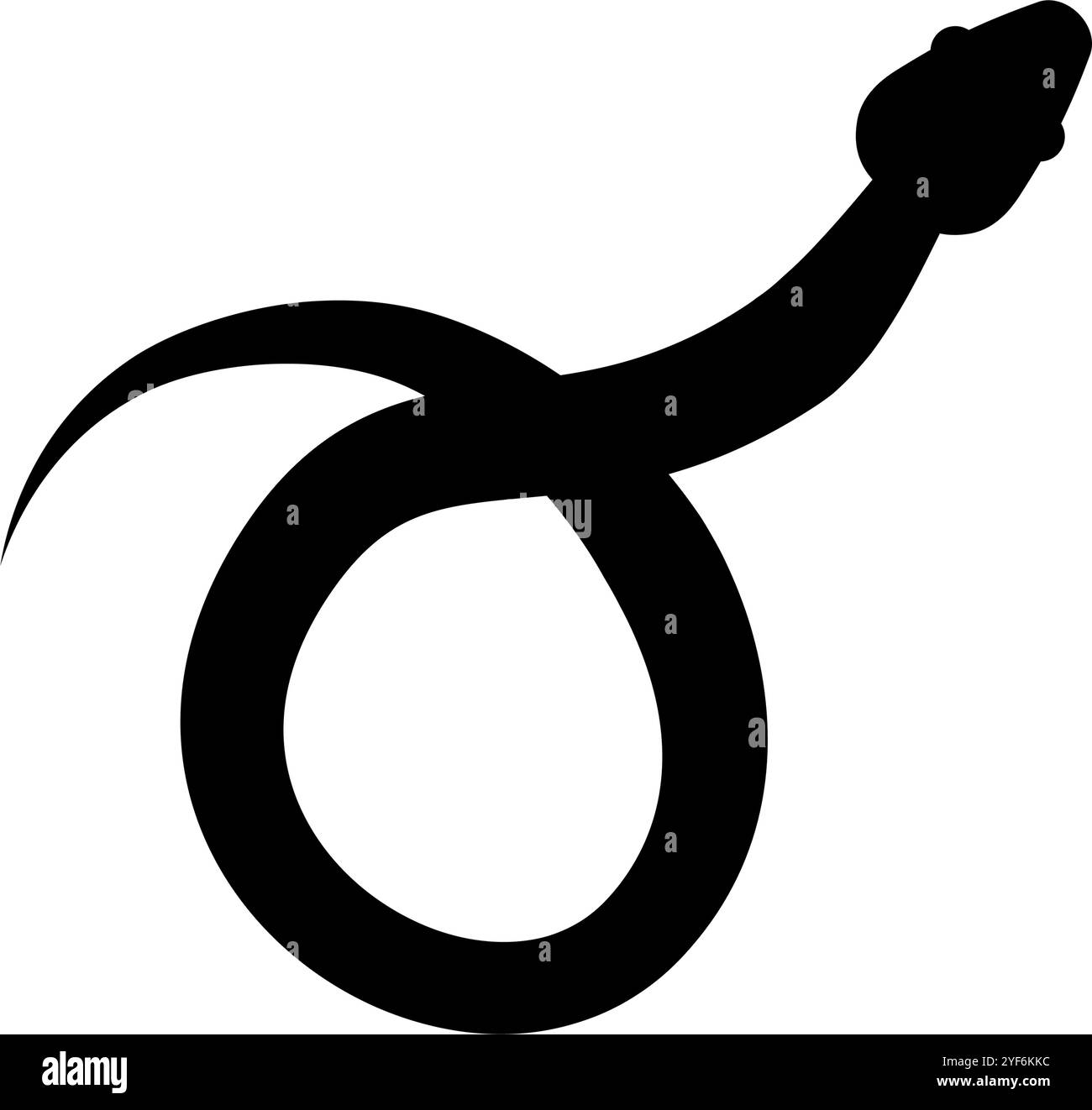 Snake silhouette - vector illustration Stock Vector Image & Art - Alamy