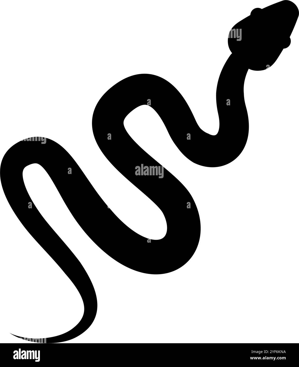 Snake silhouette - vector illustration Stock Vector Image & Art - Alamy