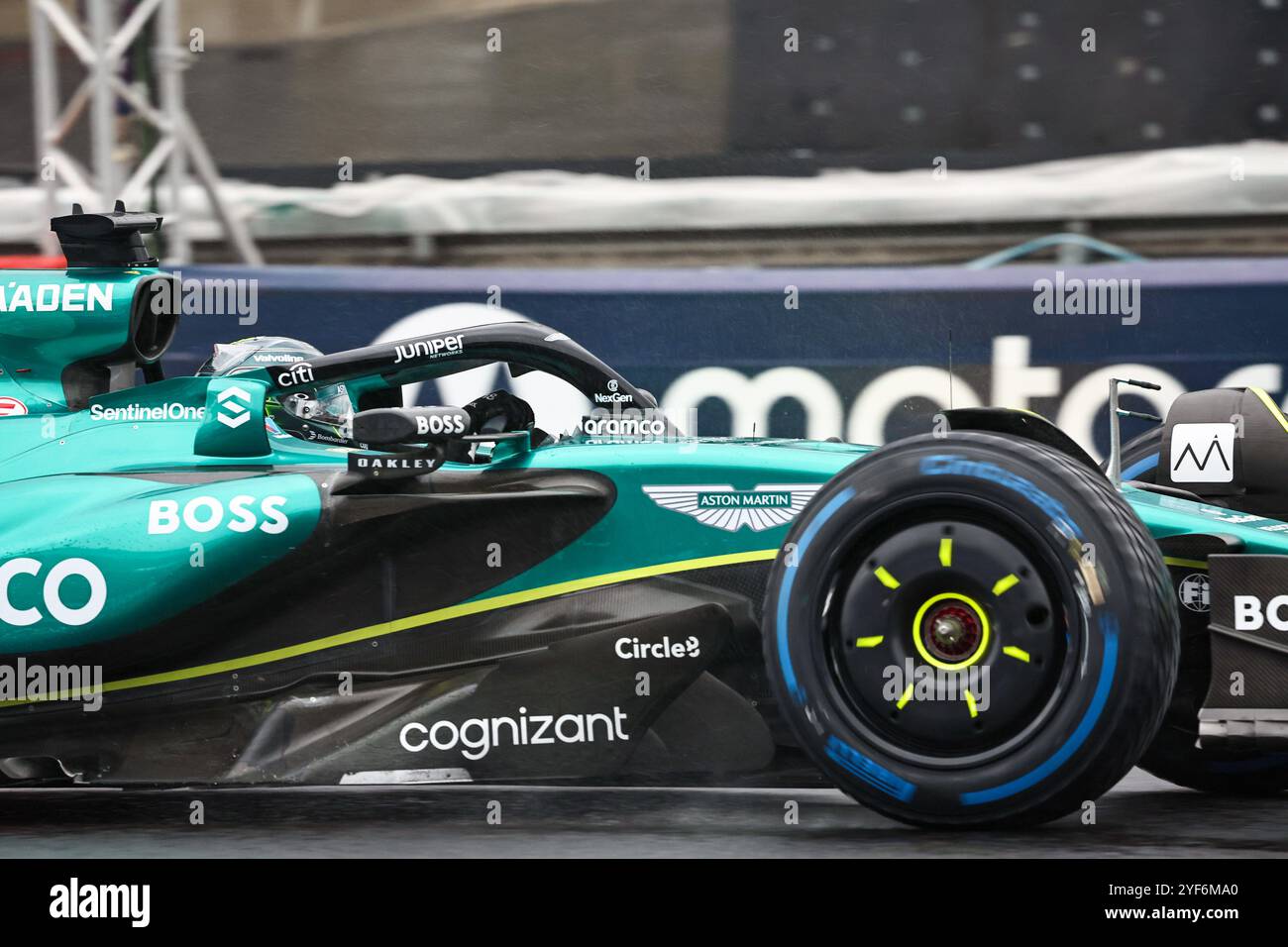 Sao Paulo, Brazil . 18th Oct, 2024. Lance Stroll (CAN) - Aston Martin ...