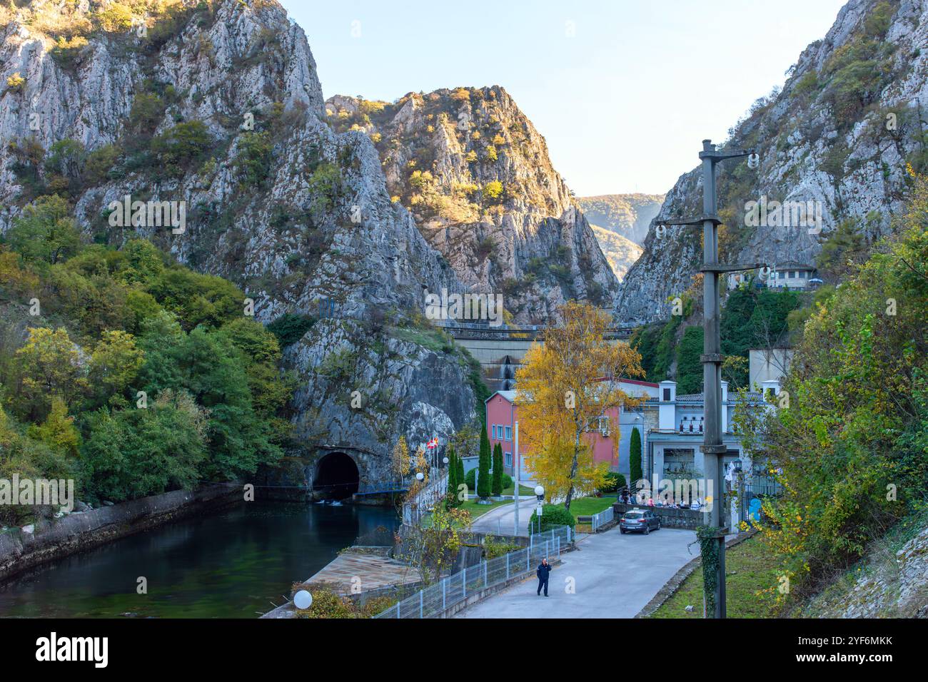 Matka Hydropower Plant, located in the Matka Stock Photo - Alamy