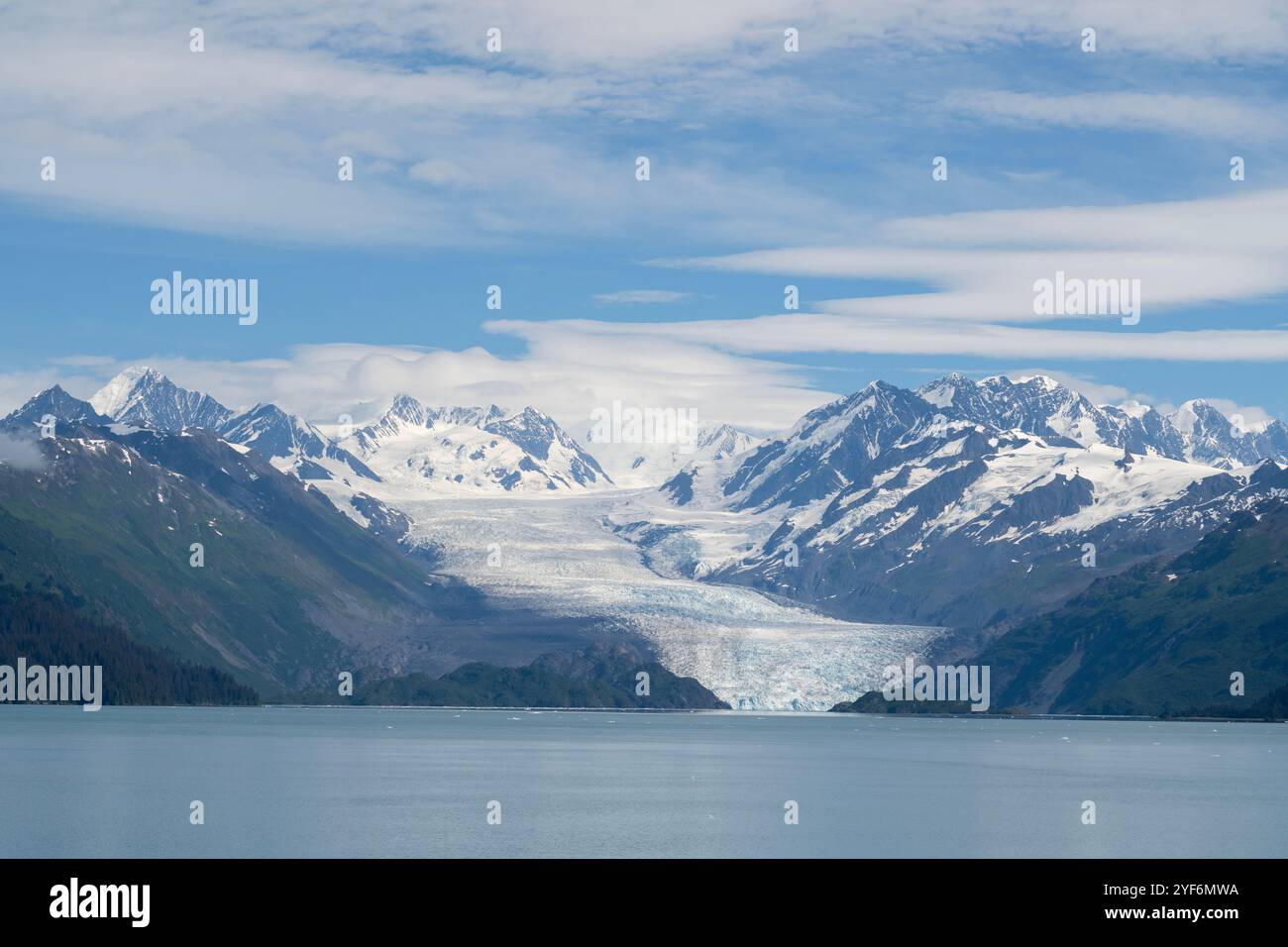 Alaska, Prince William Sound, College Fjord, Yale Glacier Stock Photo ...