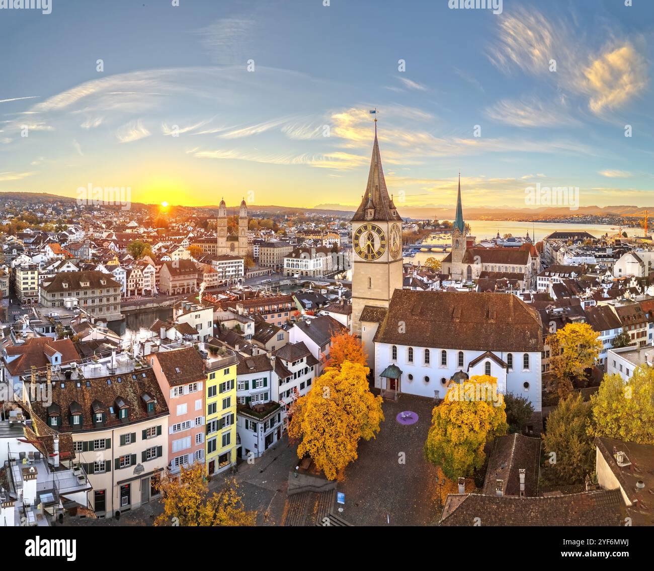 Skyline of zurich switzerland hi-res stock photography and images - Alamy
