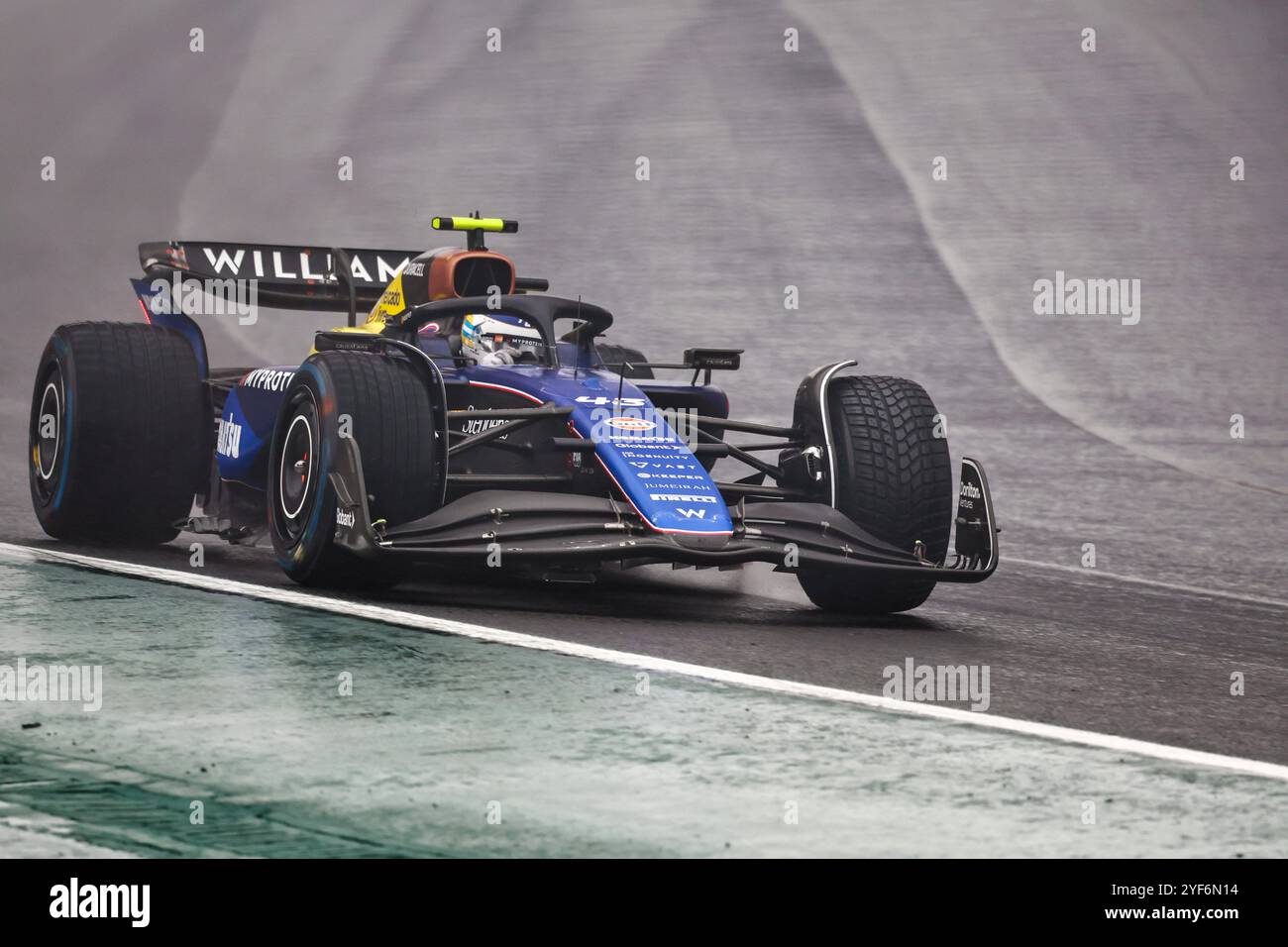 Sao Paulo, Brazil . 18th Oct, 2024. Franco Colapinto (ARG) - Williams Racing - Williams FW46 ...