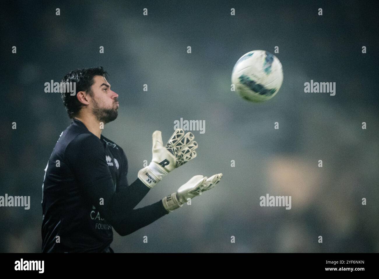 Antwerp, Belgium. 03rd Nov, 2024. Beerschot's goalkeeper Nick Shinton ...