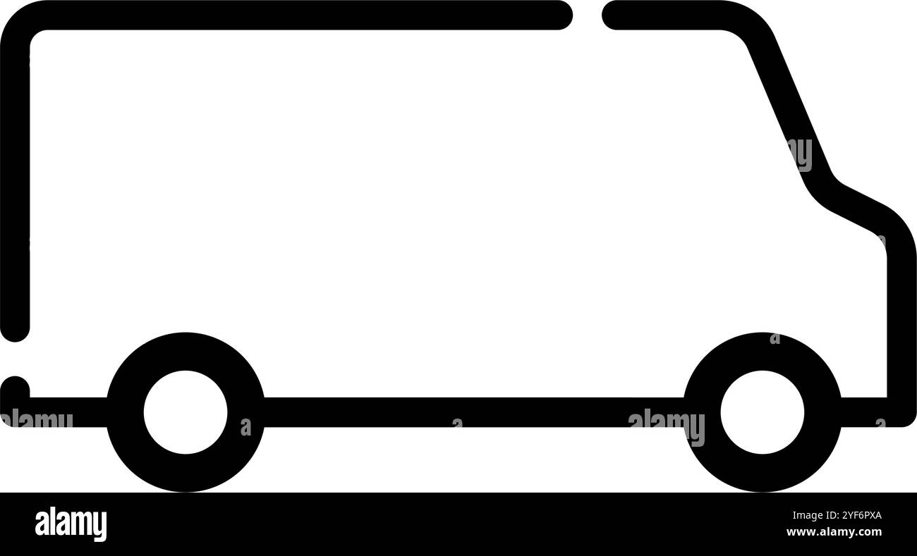 Delivery truck sign icon in flat style van Stock Vector Image & Art - Alamy