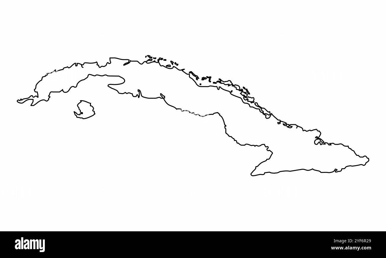 Outline havana cuba city Stock Vector Images - Alamy