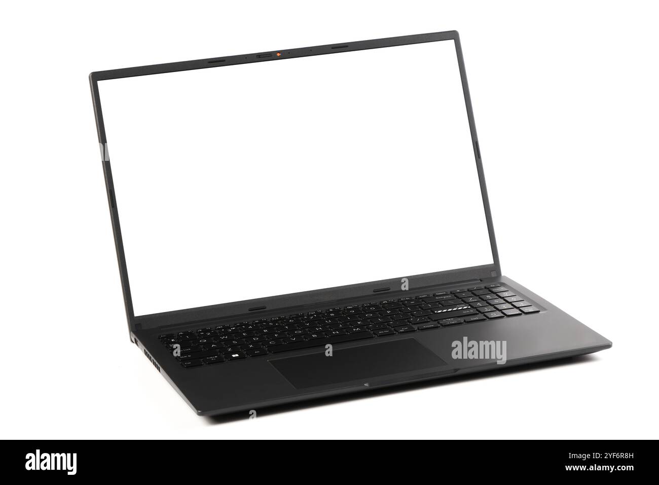 Laptop or notebook with blank screen isolated with on transparent ...