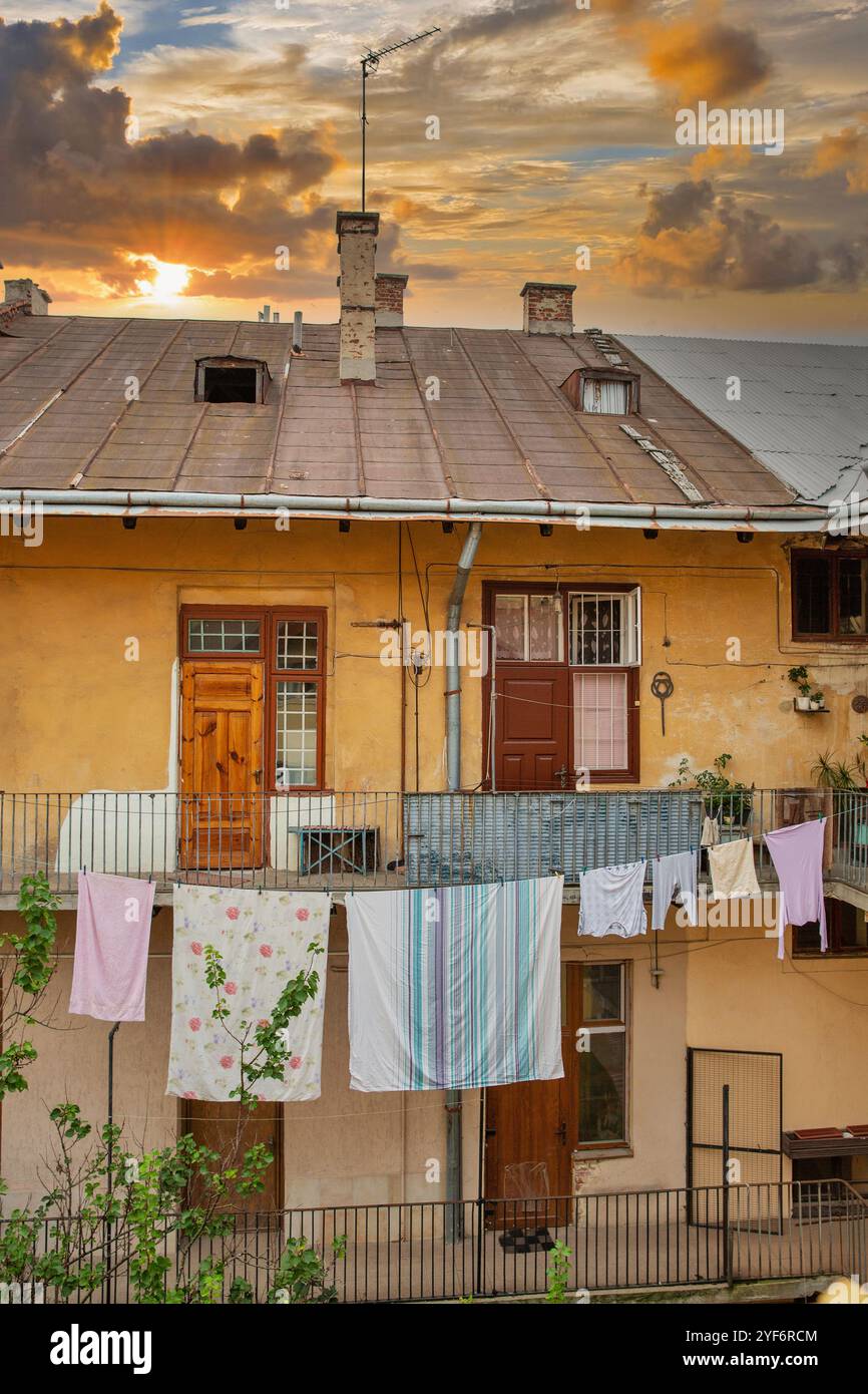 Laundry typical old house hi-res stock photography and images - Alamy