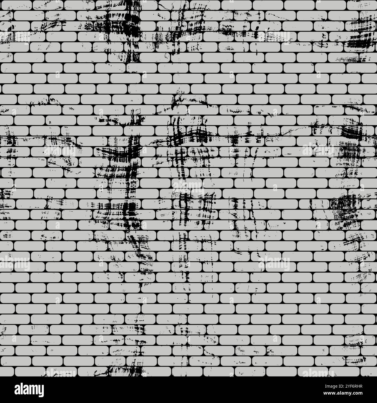 Brick drawing. White and grey brick wall seamless background- texture ...