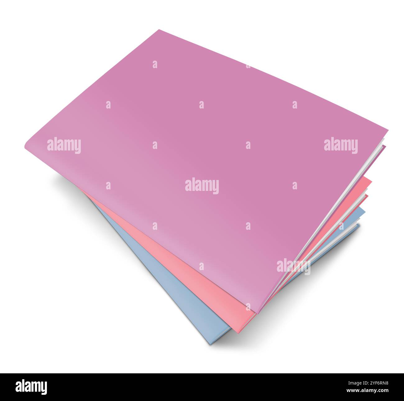 Three magazine blank template color for presentation layouts and design ...