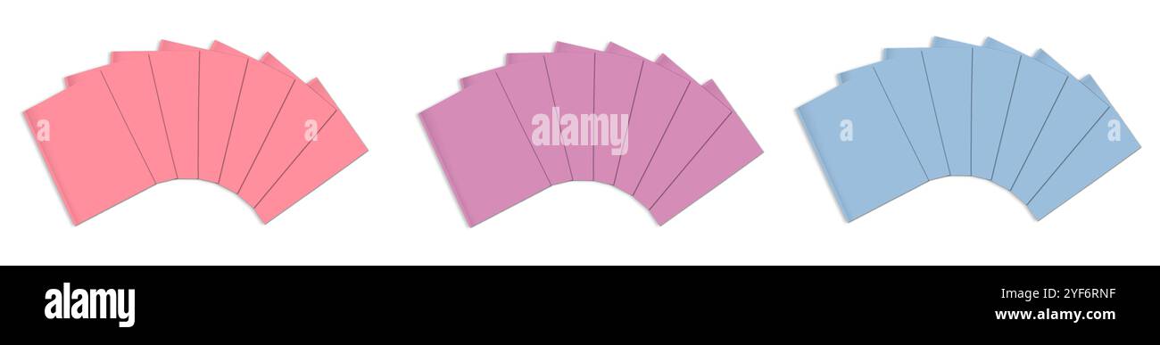 Three magazine blank template color for presentation layouts and design ...