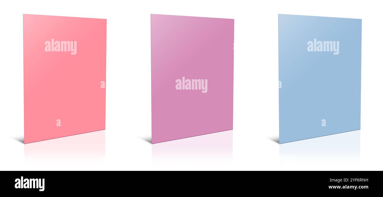 Three Reports blank template for presentation layouts and design. 3D ...