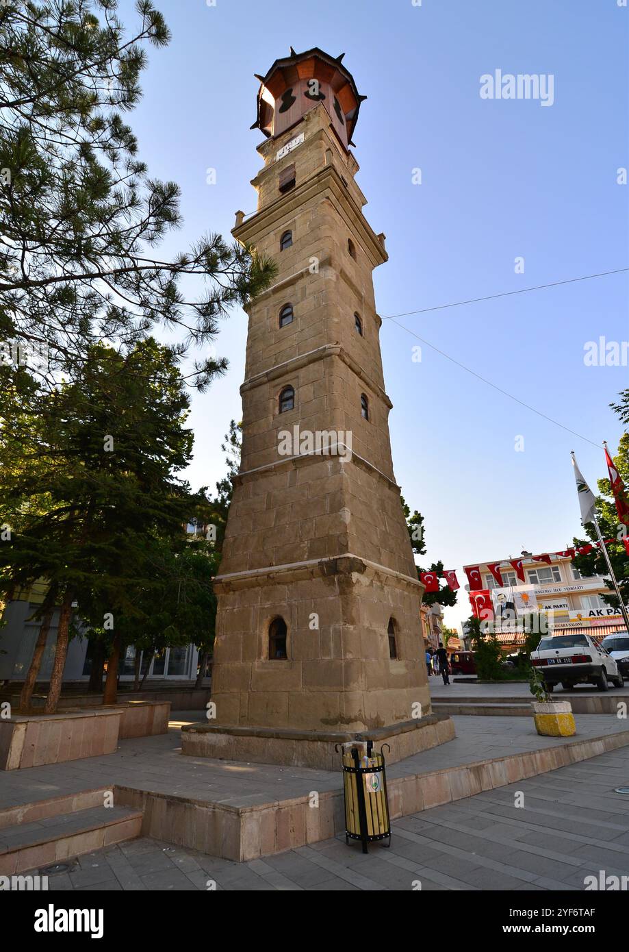 Historical Clock Tower in Sungurlu, Corum, Turkey Stock Photo - Alamy