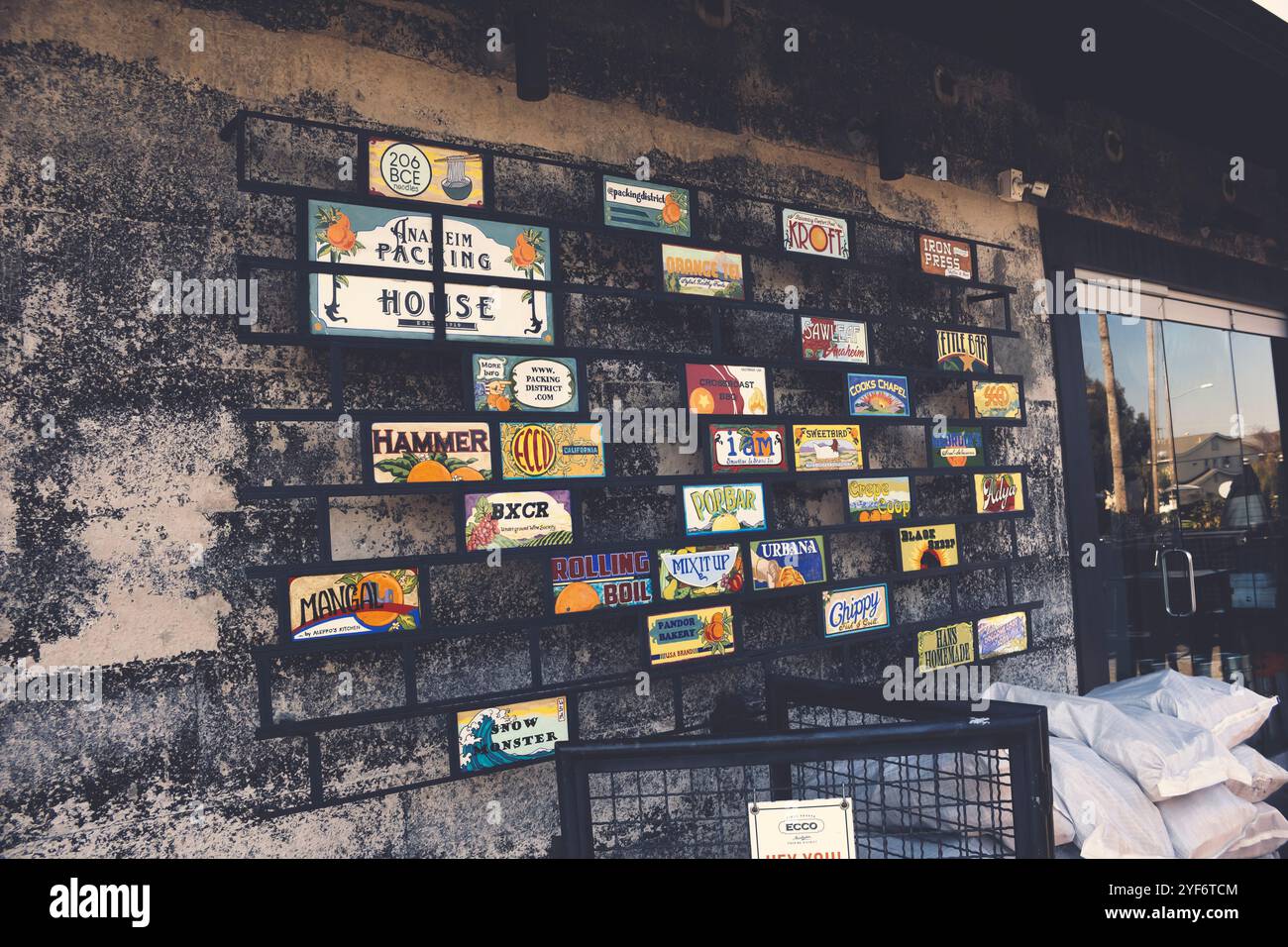 Anaheim, California, United States - 02-25-2019: A view of the exterior ...