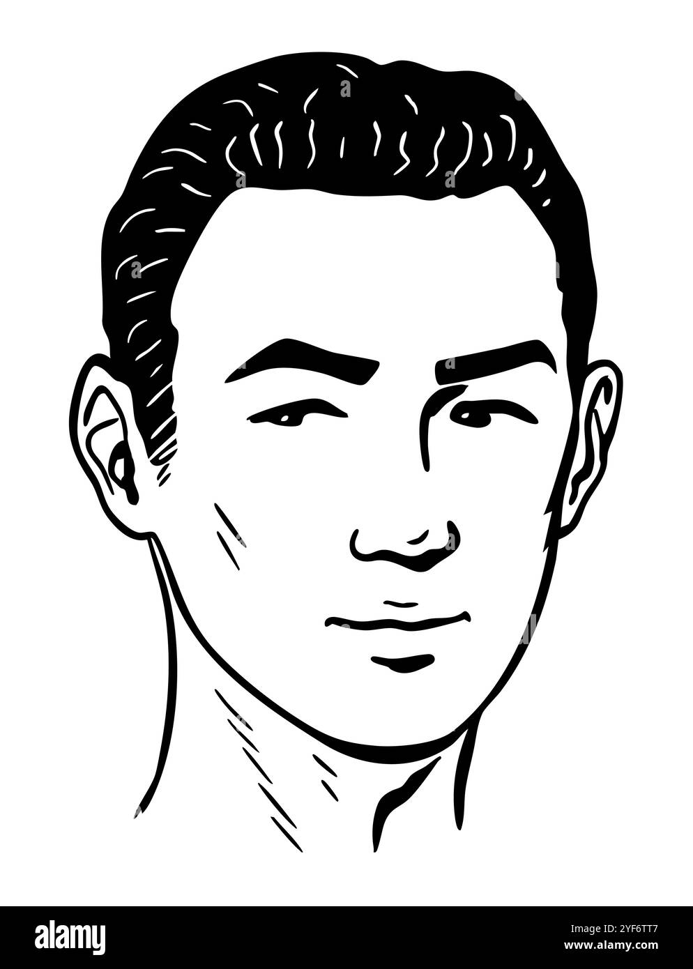 Portrait of a young asian man Stock Vector Image & Art - Alamy