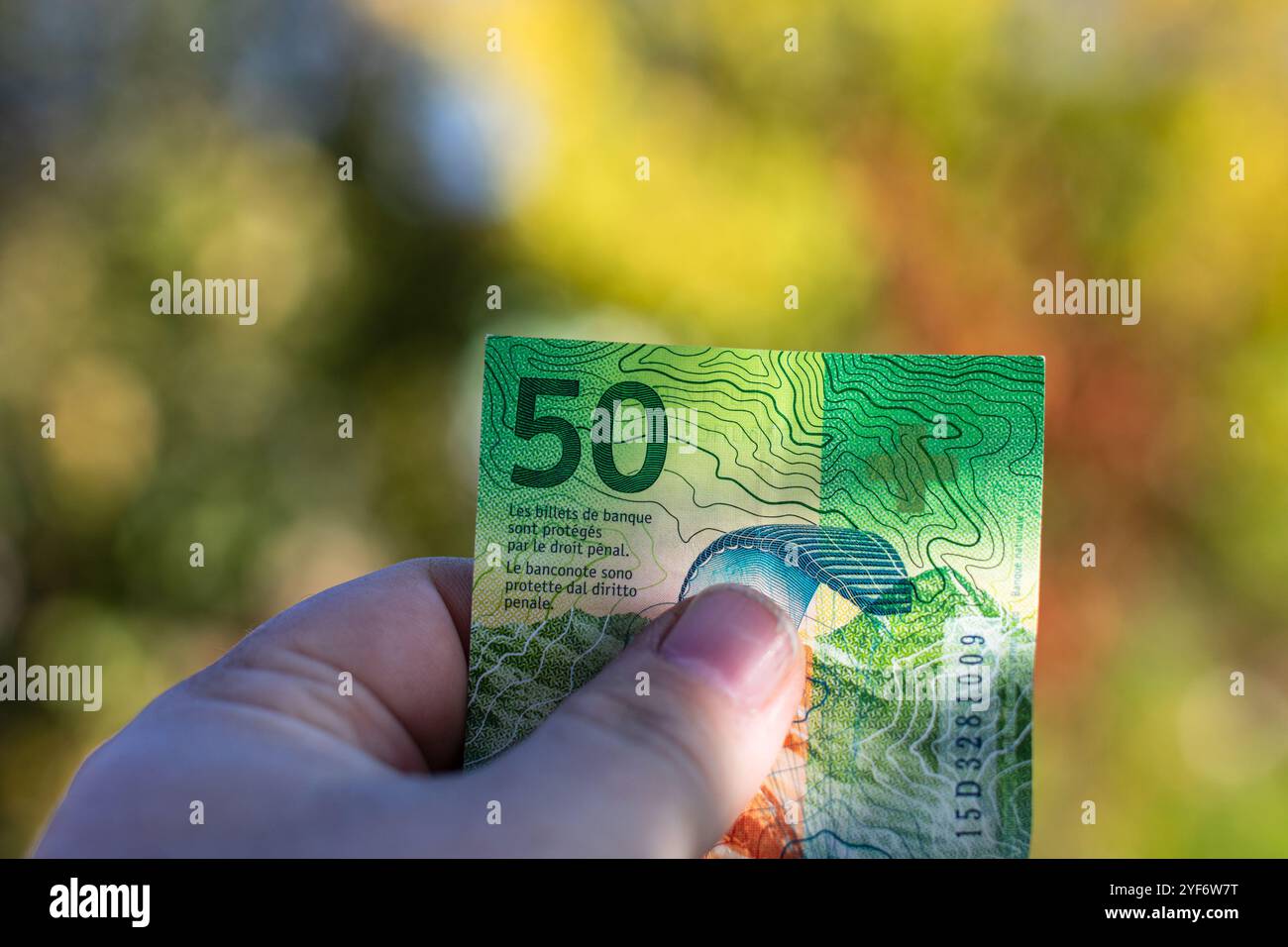 Swiss franc Currency Banknote. CHF Money Currency Stock Photo - Alamy