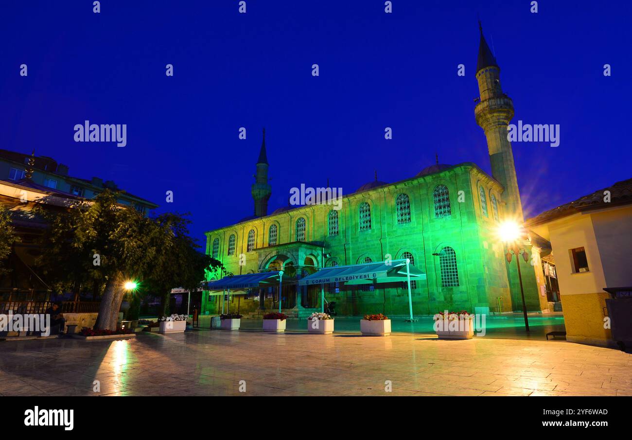 Historical Grand Mosque in Corum, Turkey Stock Photo - Alamy