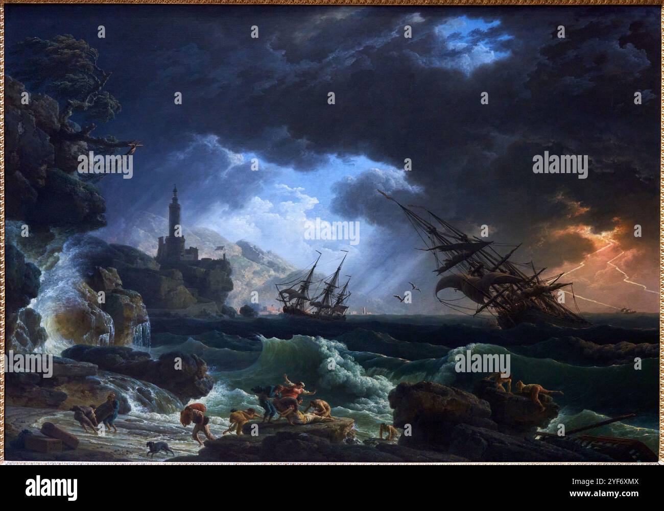 A Shipwreck in Stormy Seas, 1773, Claude-Joseph Vernet (1714-1789), The ...