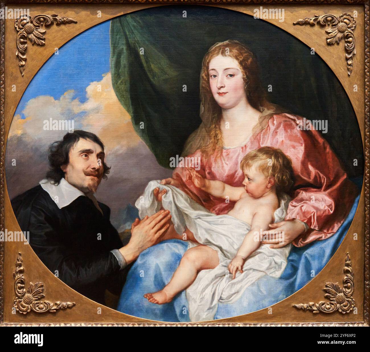 The Abbé Scaglia adoring the Virgin and Child, 1634-1635, Anthony van ...