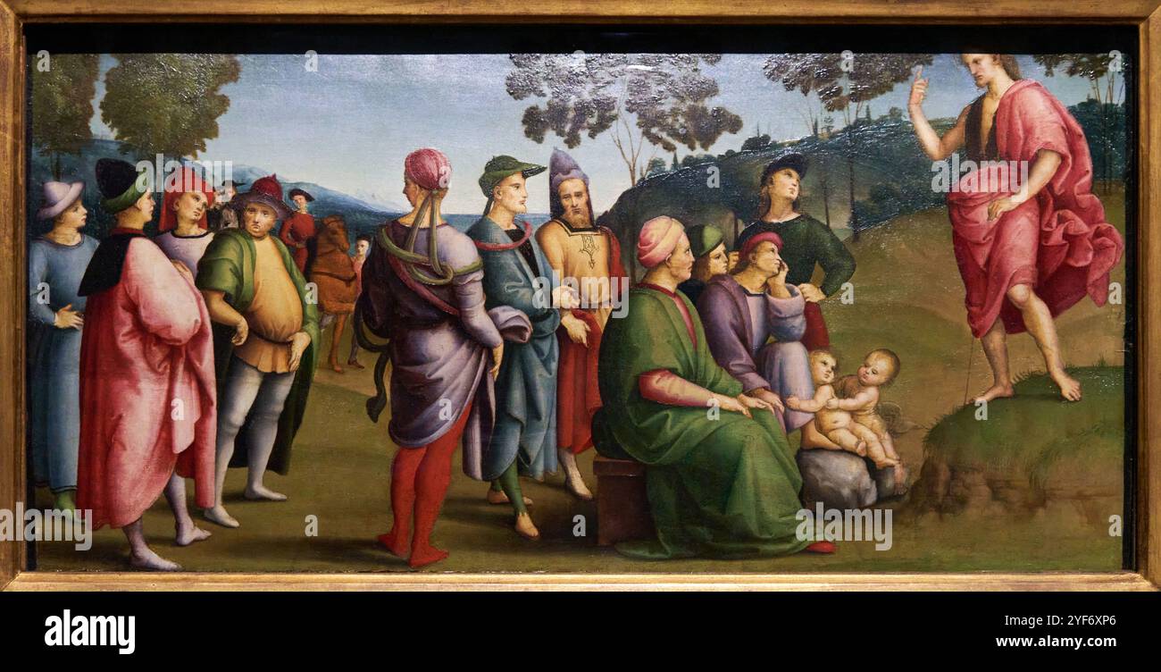 Saint John the Baptist Preaching, 1505, Raphael (1483-1520), The ...