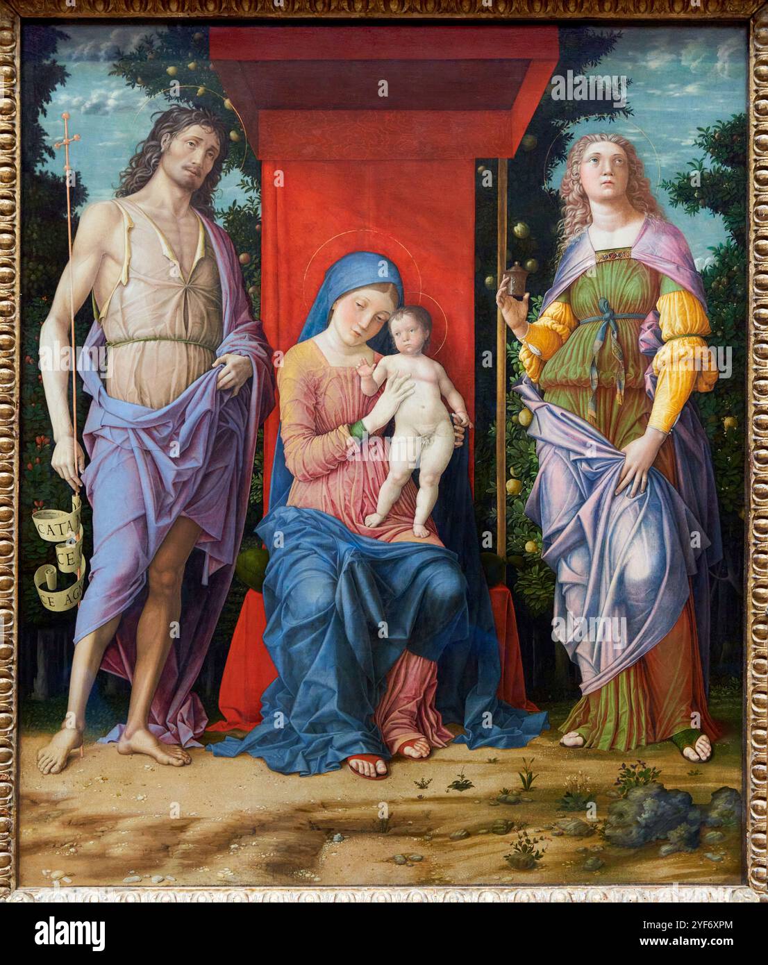 The Virgin and Child with Saints, about 1490-1505, Andrea Mantegna ...