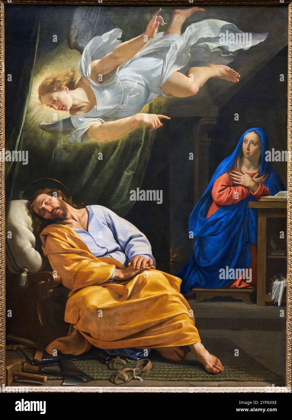 The Dream of Saint Joseph, 1642-1643, Philippe de Champaigne (1602-1674 ...
