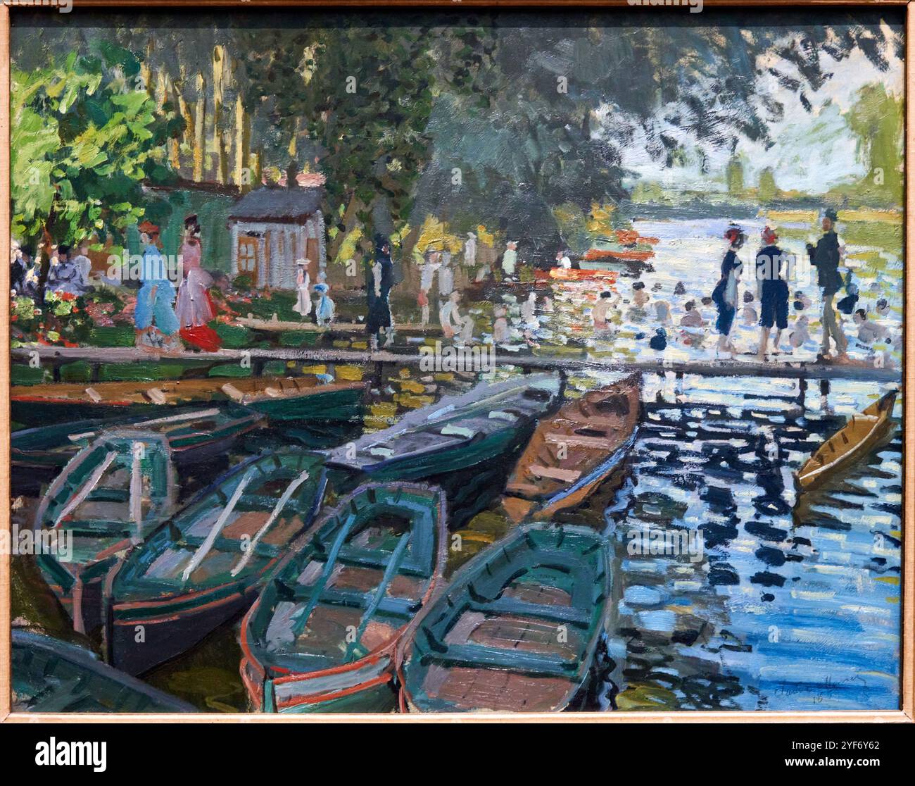 Bathers at La Grenouillère, 1869, Claude Monet (1840-1926), The ...