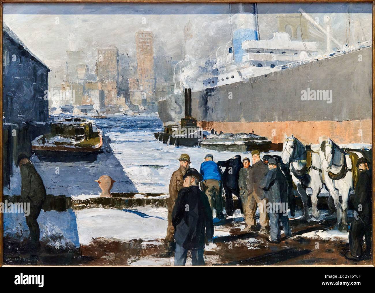 Men of the Docks, 1912, George Bellows (1882-1925), The National ...