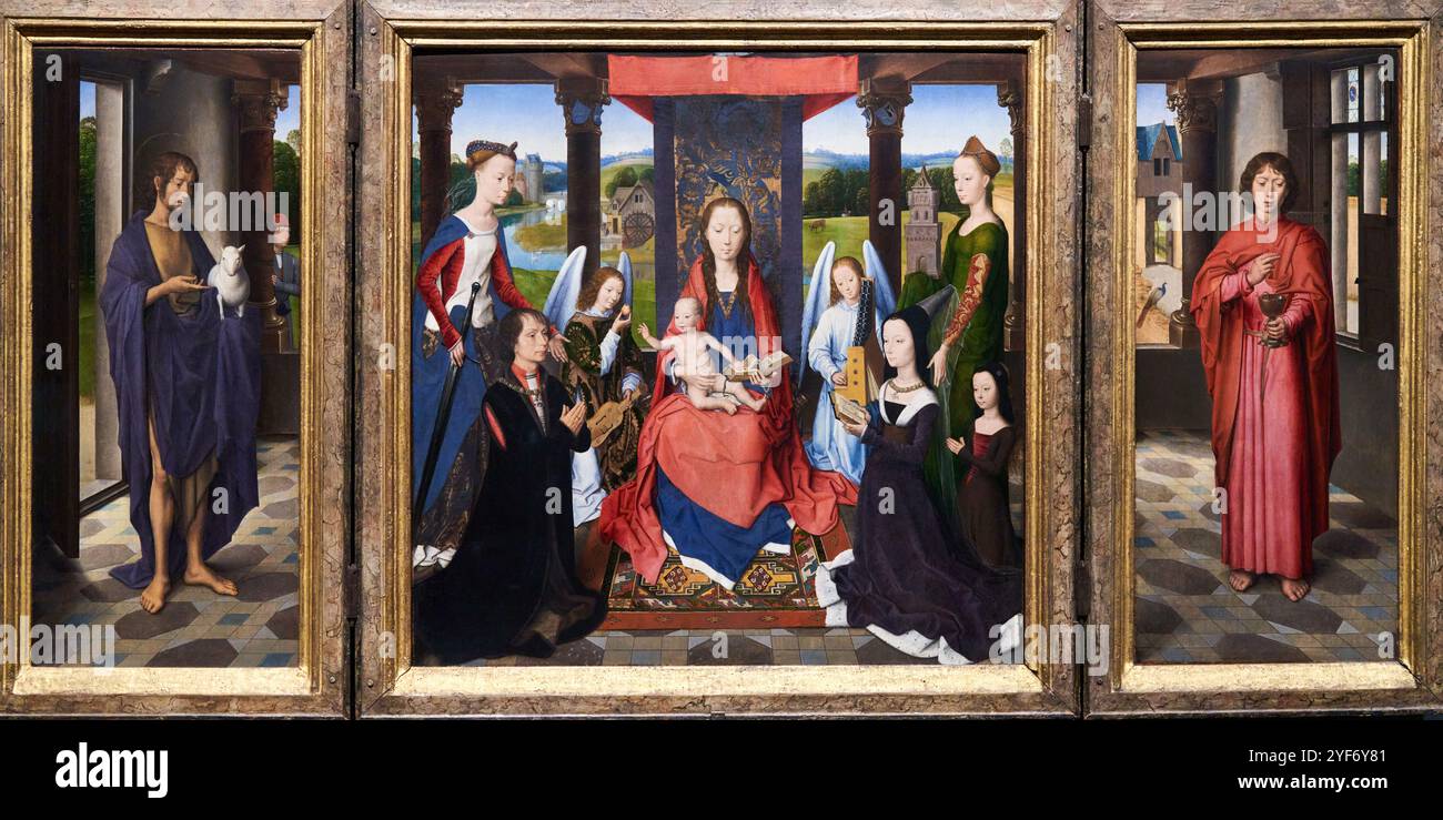 The Donne Triptych, about 1478, Hans Memling (active 1465; died 1494), The National Gallery ...