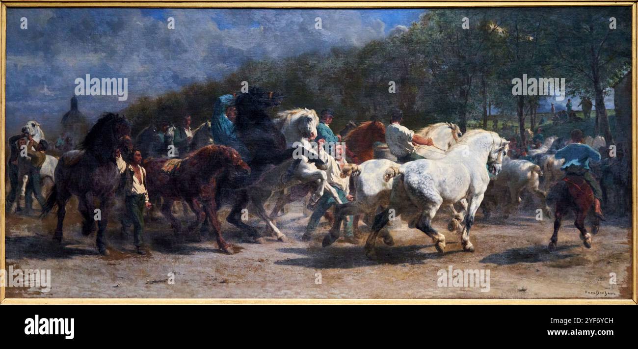Rosa Bonheur Horse Horse Fair, Framed Art Print By Rosa Bonheur At