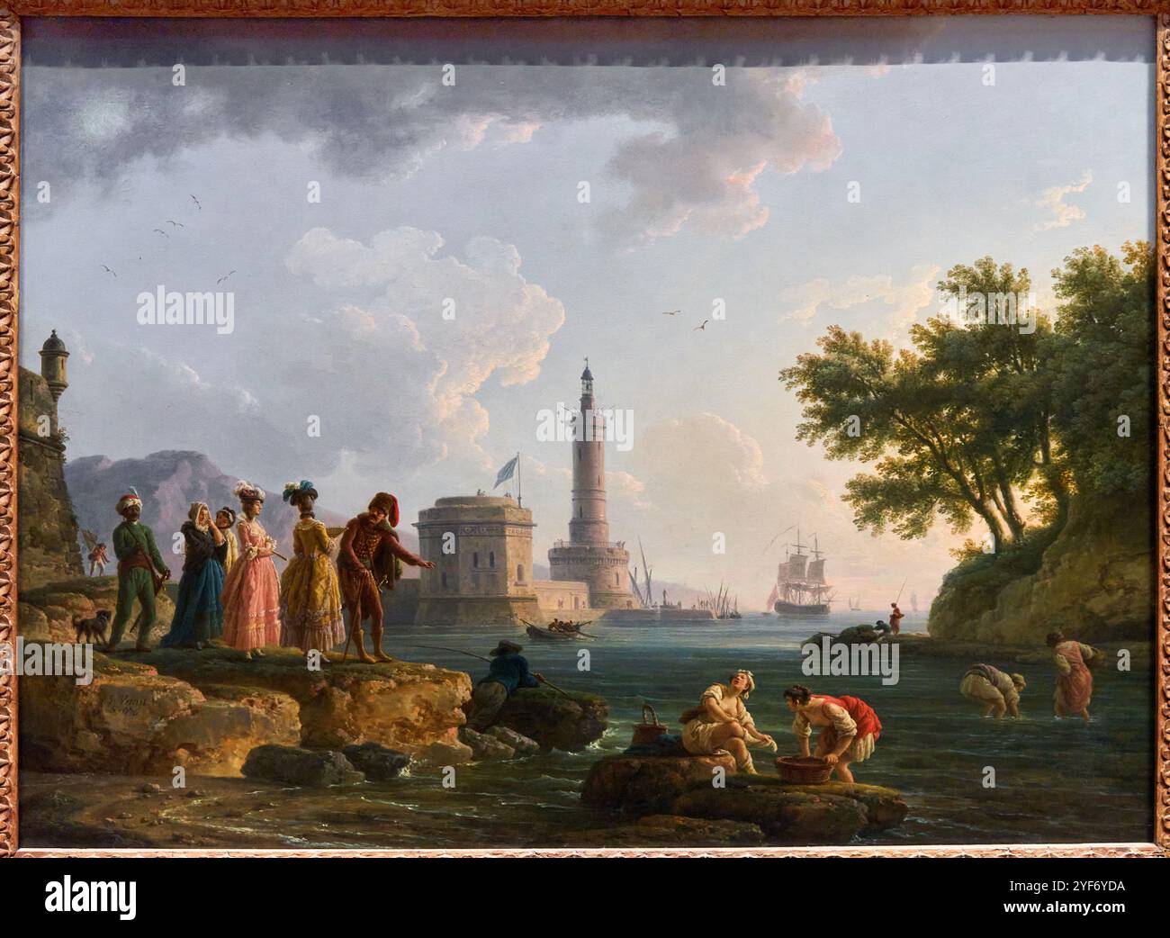 A Sea-Shore, 1776, Claude-Joseph Vernet (1714-1789), The National ...