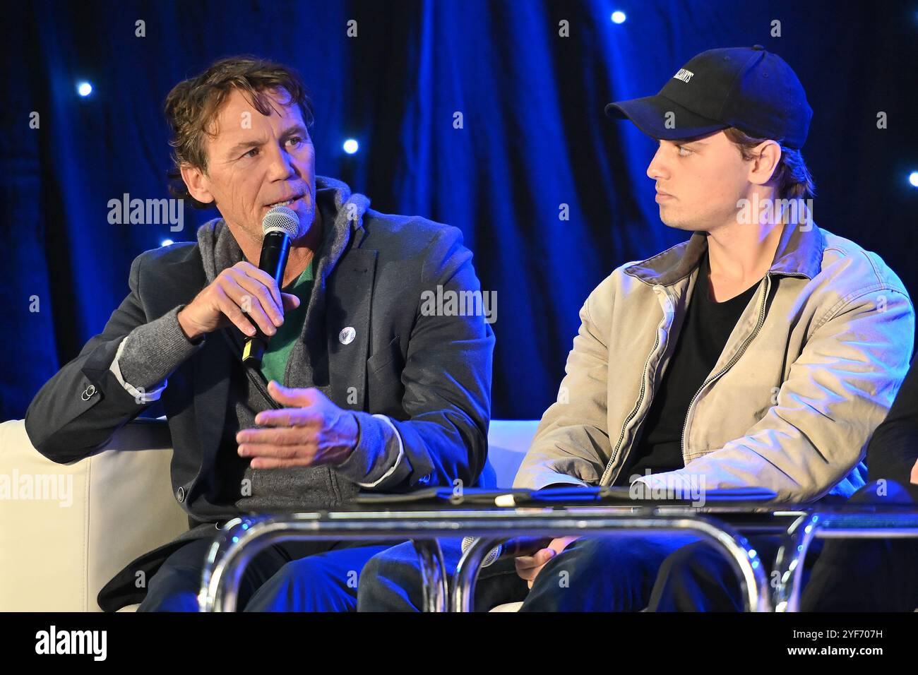 American actor Brian Krause, left, and British actor Dean-Charles ...
