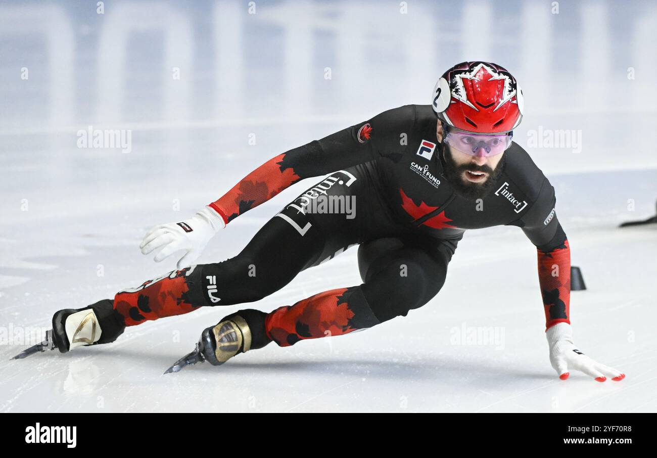 MONTREAL, QUEBEC, CANADA: Canada's Steven Dubois leads his team to ...