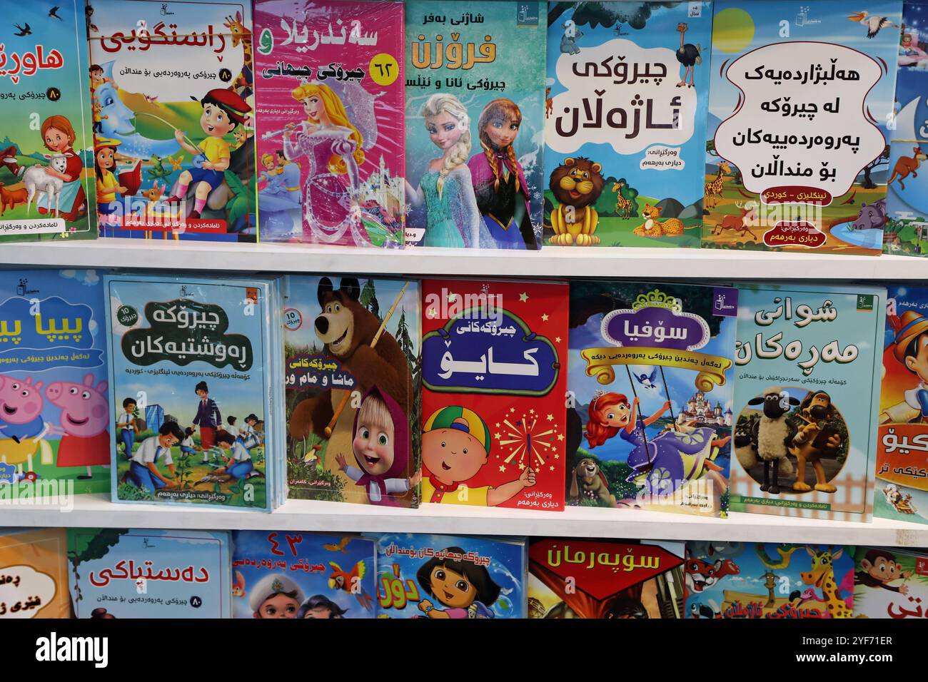 Childrens books for sale in Iraqi Kurdistan Stock Photo - Alamy