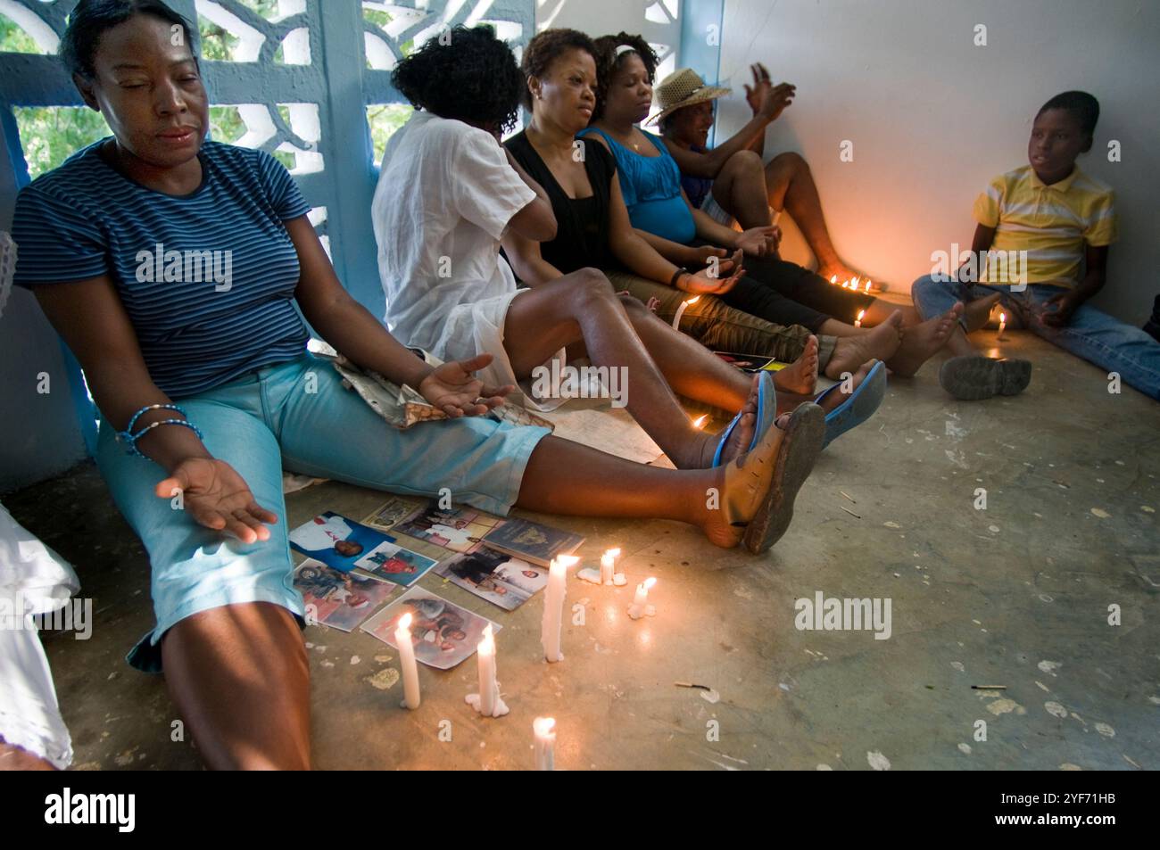 Inside the church of Our Lady of Mount Carmel. Haiti Voodoo Festival in ...