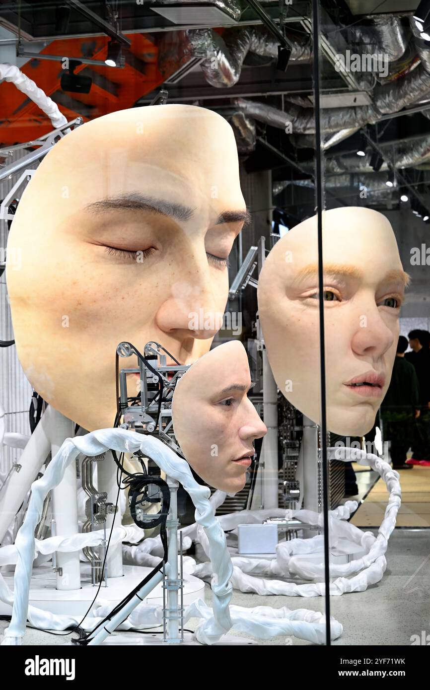 Robotic faces Tokyo Stock Photo - Alamy